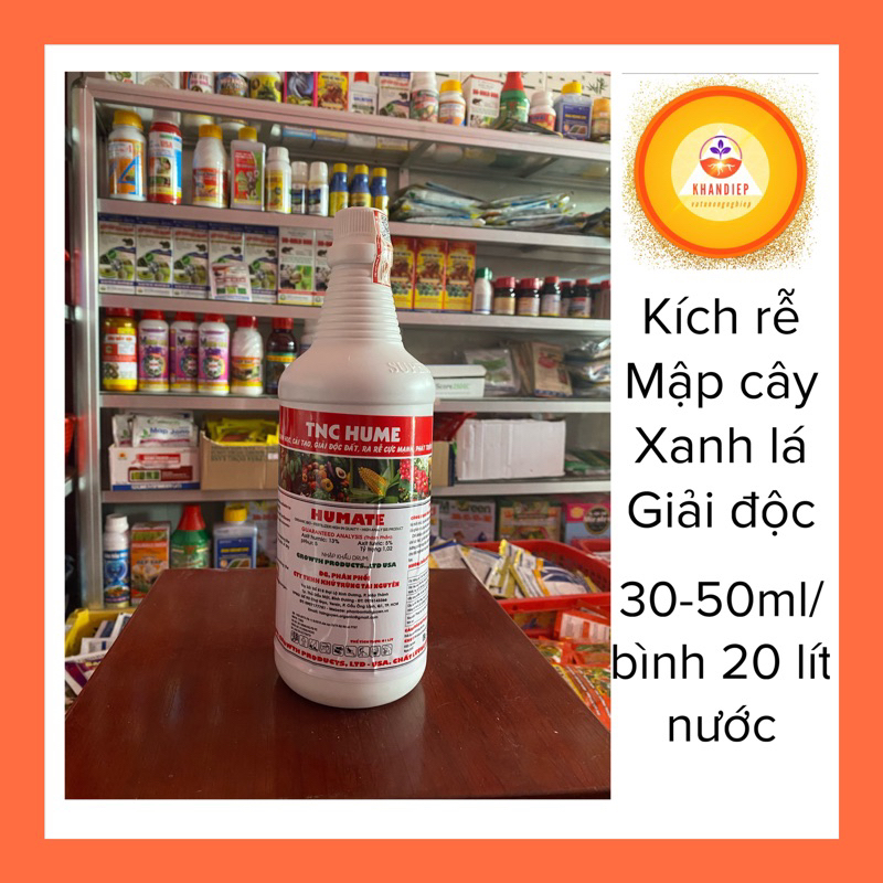 Humic hume kích rễ xanh lá cho cây trồng chai 1 lít | Shopee Việt Nam