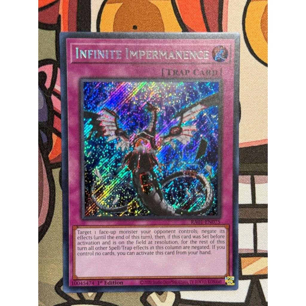 ra01 Lá bài thẻ bài Yugioh Infinite Impermanence - super ultra secret ...
