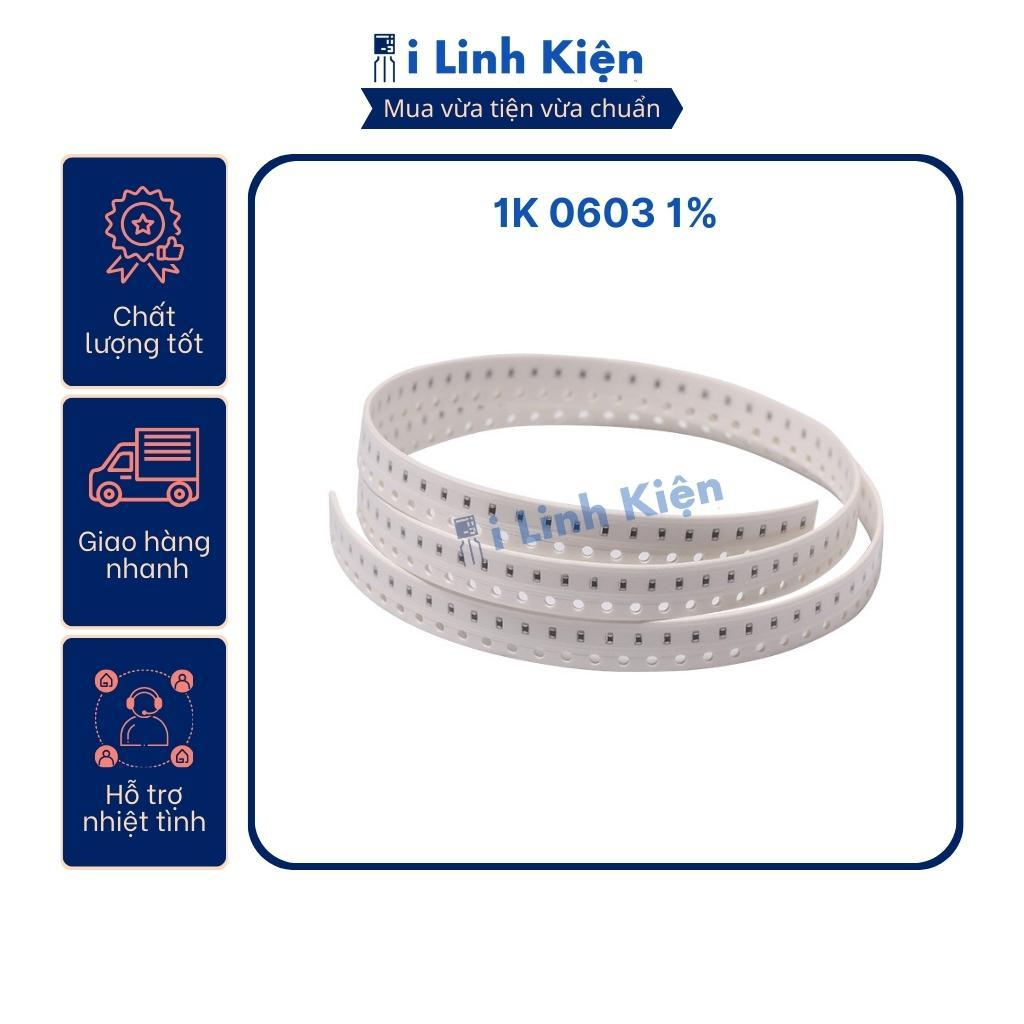 Điện trở dán 1K 0603 1% chất lượng tốt (dây 100c) | Shopee Việt Nam