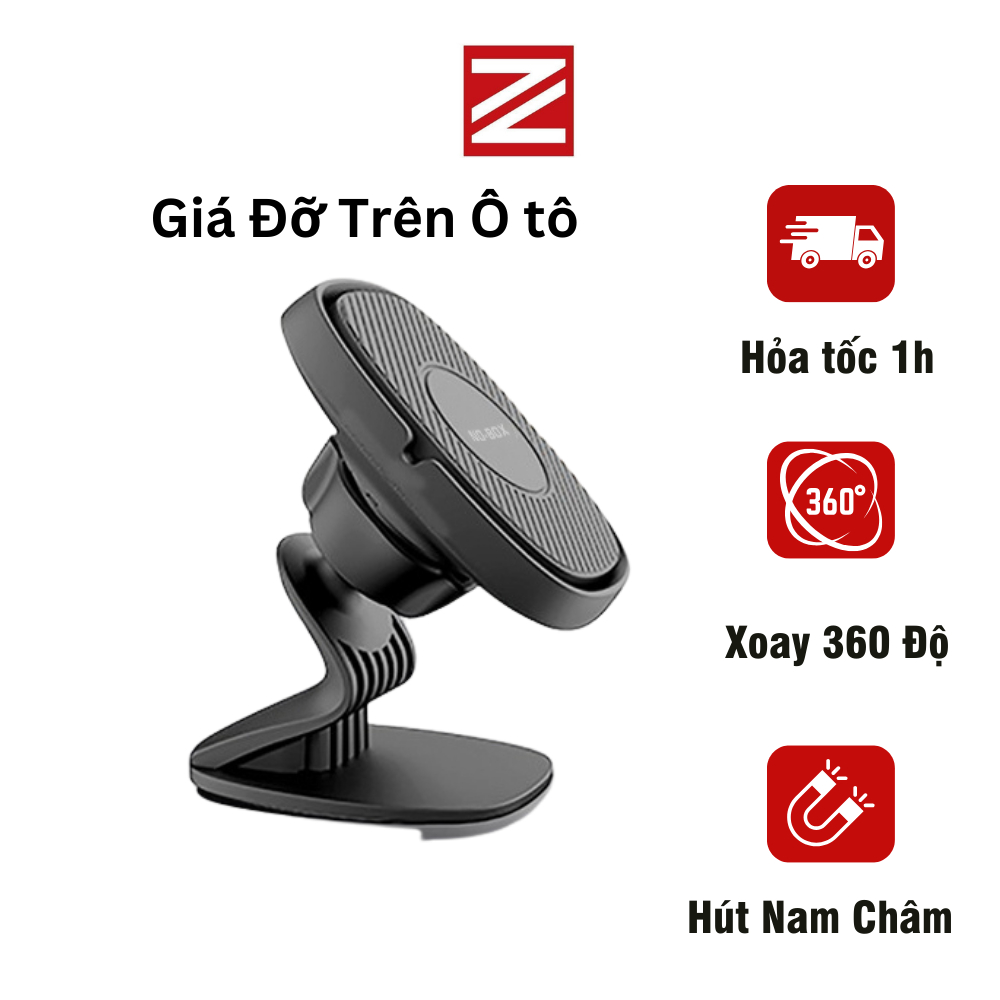 Giá đỡ điện thoại hút nam châm xoay 360 độ lực hít siêu chắc chính hãng ZUZG Z11 | Shopee Việt Nam