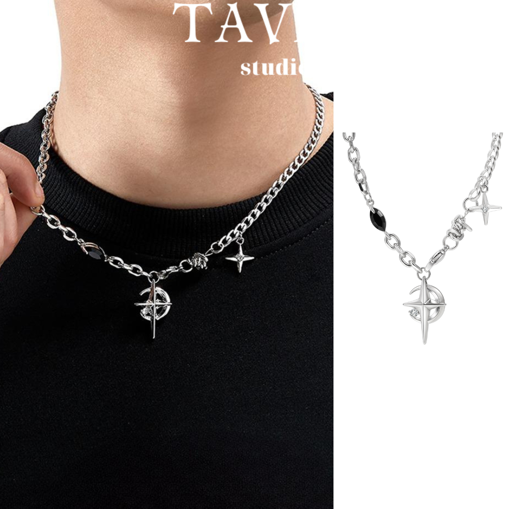 Dây Chuyền Nam Nữ Vòng Cổ choker Bằng Thép Titan Không Gỉ Mota Màu Đen ...