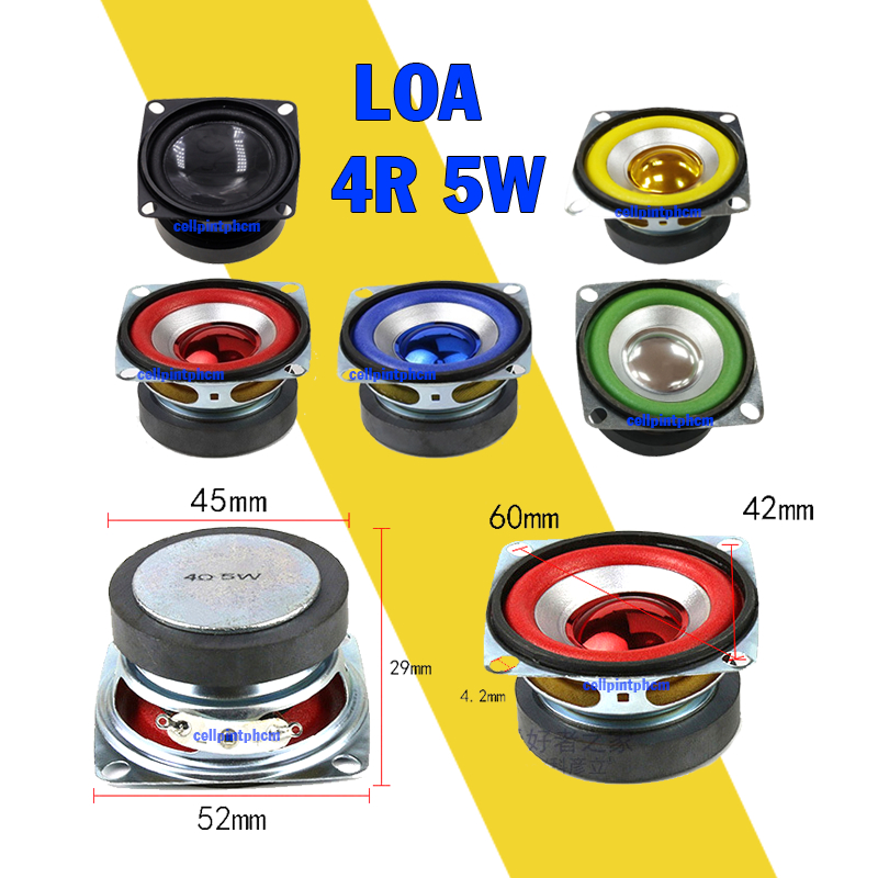 Loa 5W - Loa toàn dải 4R 5W 52mm có vàng bắt vít chất lượng cao | Shopee Việt Nam