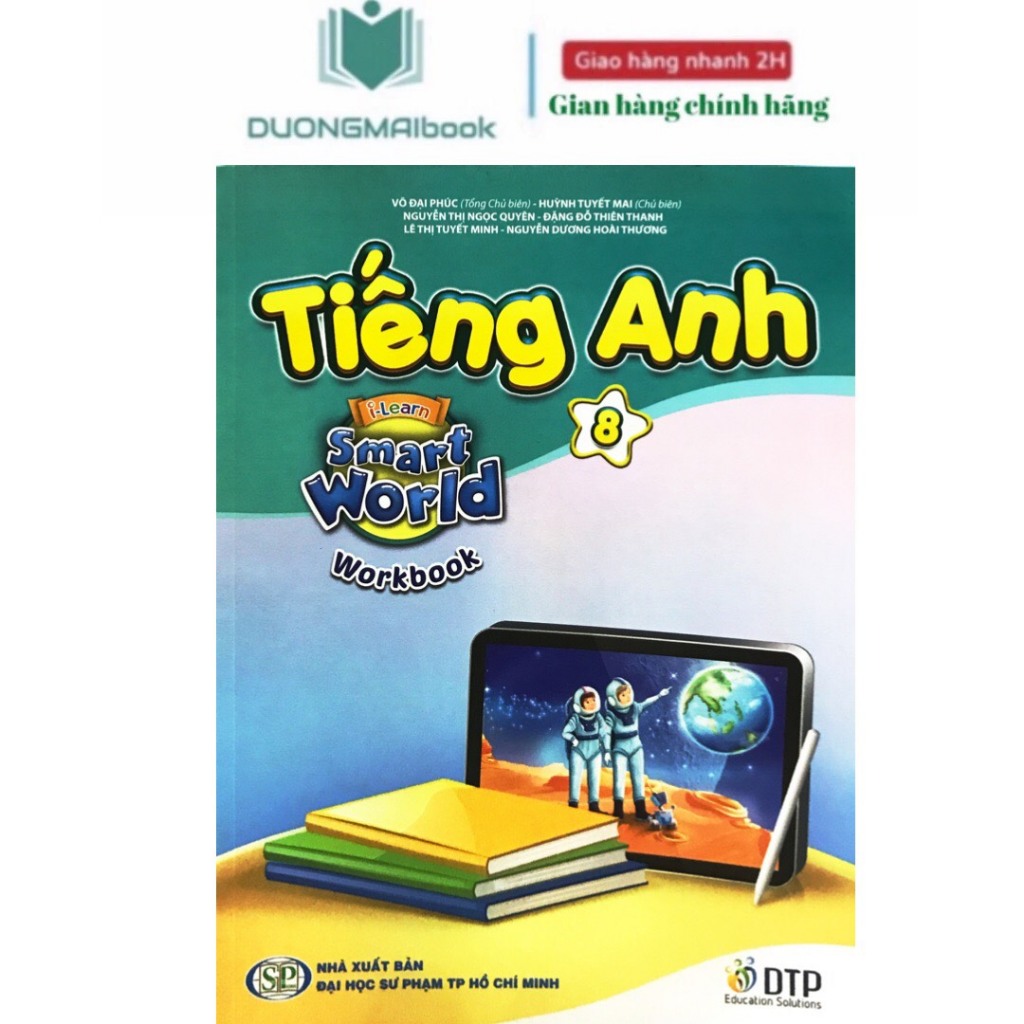Sách - Tiếng anh 8 i-Learn Smart World - Workbook (bán kèm 2 túi giấy kiểm tra) | Shopee Việt Nam
