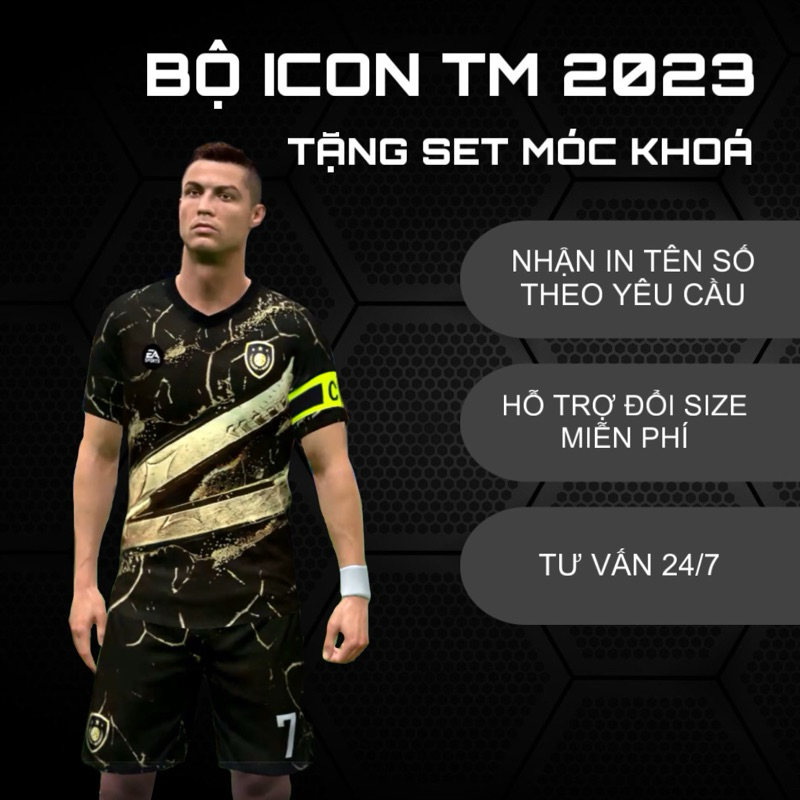 Bộ đồ thể thao ICON The Momen Black FC Online-FO4( Bộ Icon The Moment ...