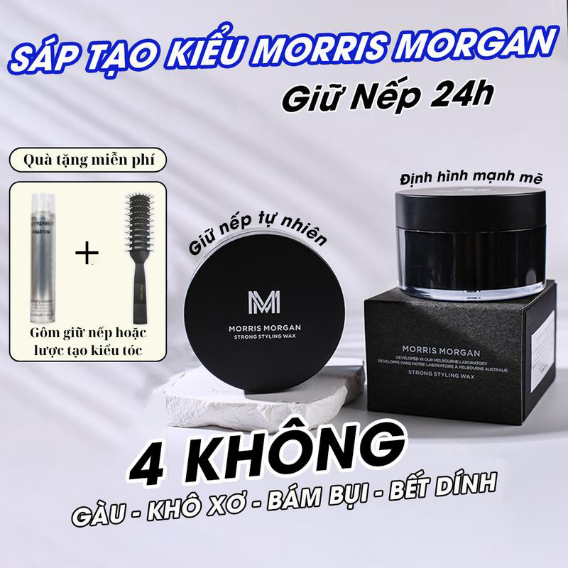 Sáp Vuốt Tóc Nam MORRIS MORGAN 100g Hương Nước Hoa Giữ Nếp, Tạo Kiểu Tự ...