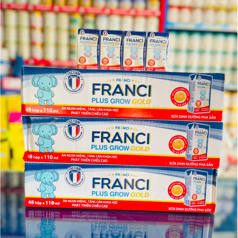 Thủng Sữa Bột Pha sẵn Franci Plus Grow Gold (48 Hộp) | Shopee Việt Nam