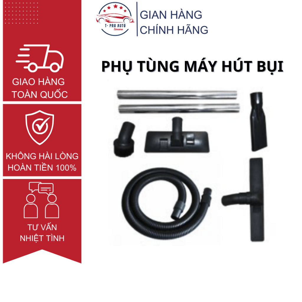Phụ tùng máy hút bụi Camry bàn hút nước, ống mềm hút bụi, đầu hút bụi ...