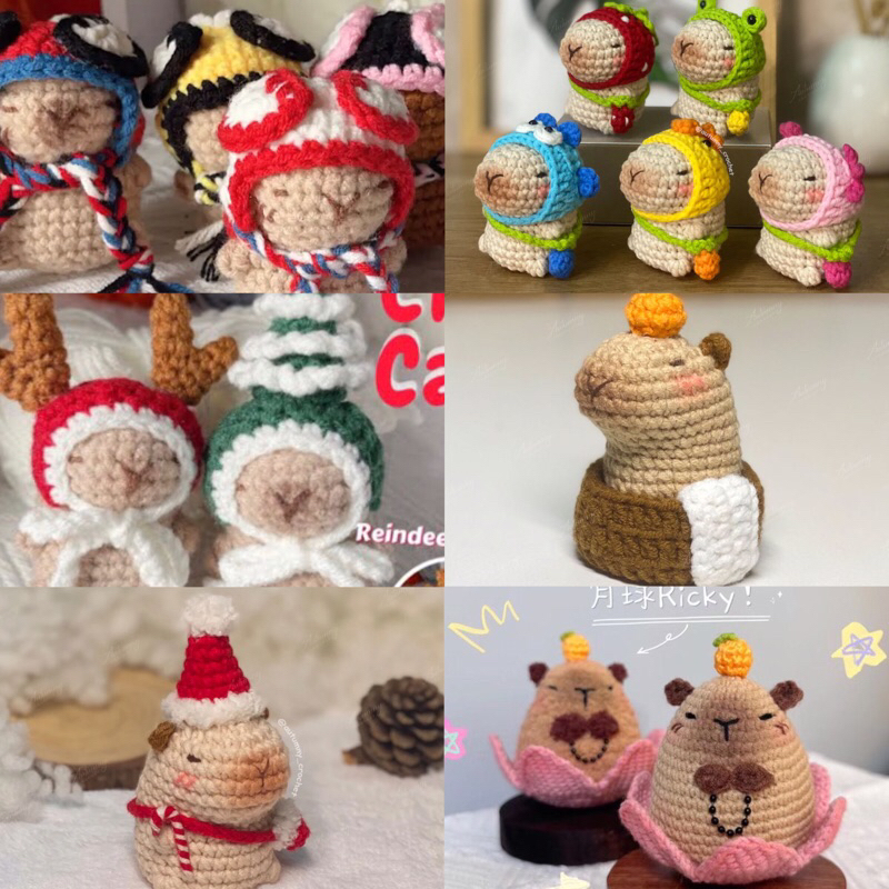 Móc khoá Capybara bằng len | Shopee Việt Nam