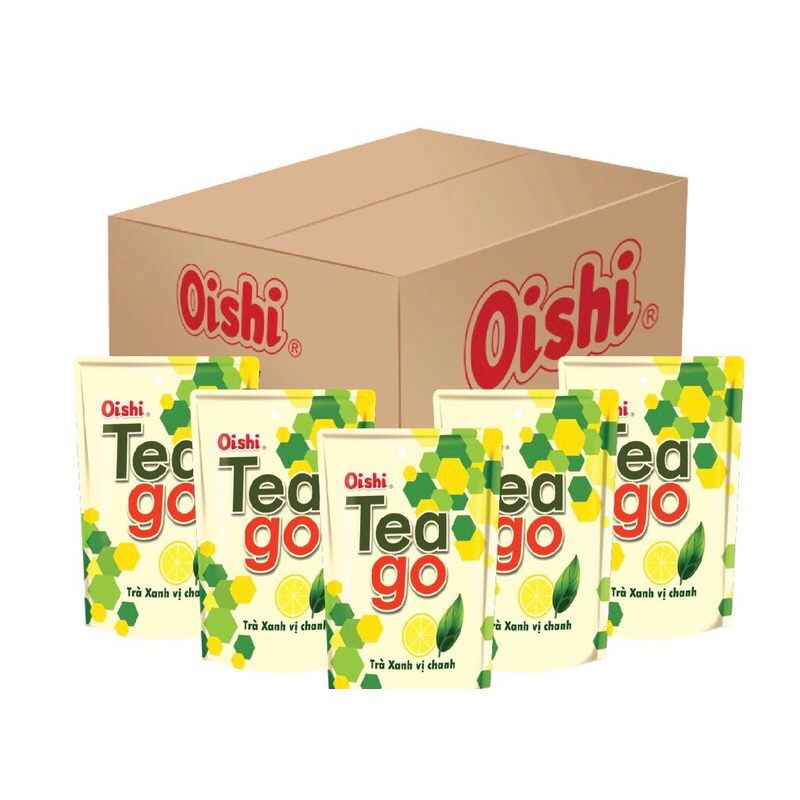 Bịch 10 gói trà Oishi tea go vị chanh và vị đào | Shopee Việt Nam