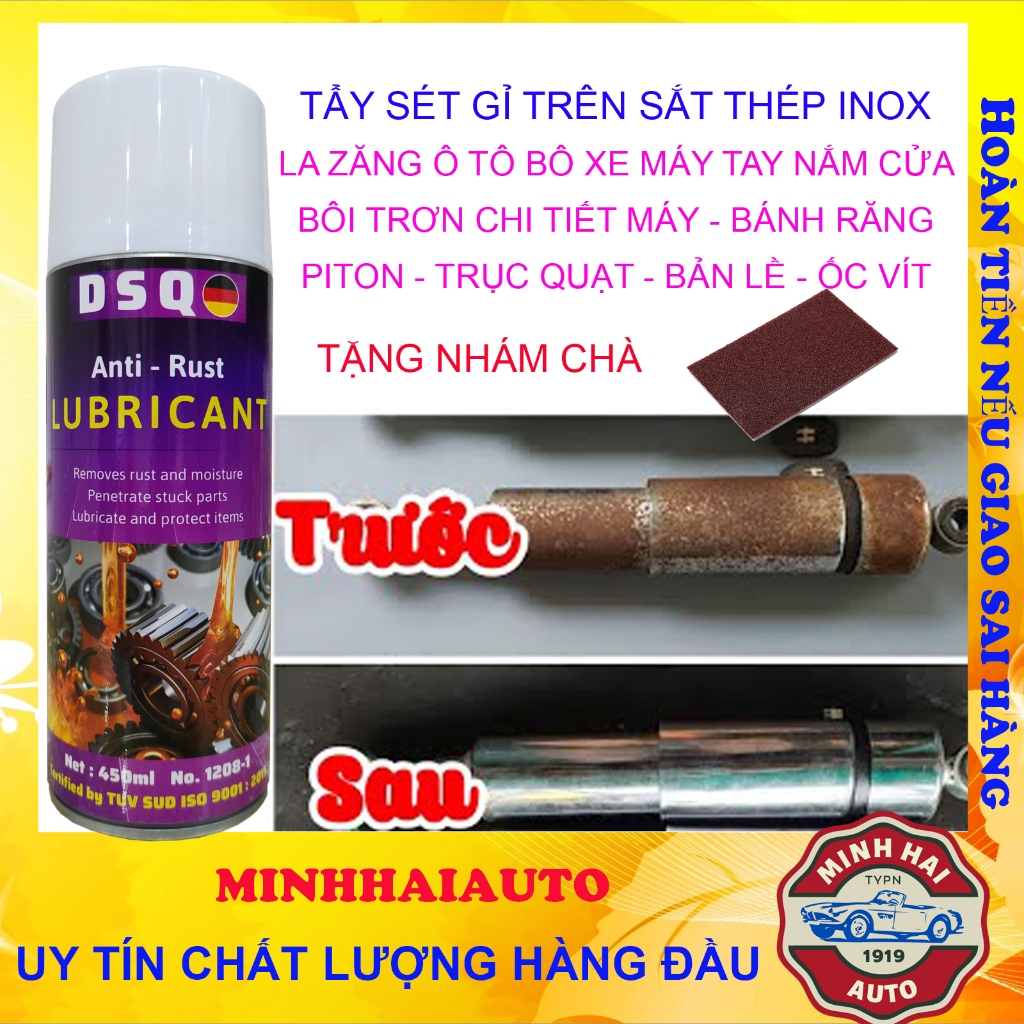 [CÔNG NGHỆ ĐỨC]Chai tẩy sét gỉ inox kim loại - Dầu bôi trơn tẩy rỉ sét ...