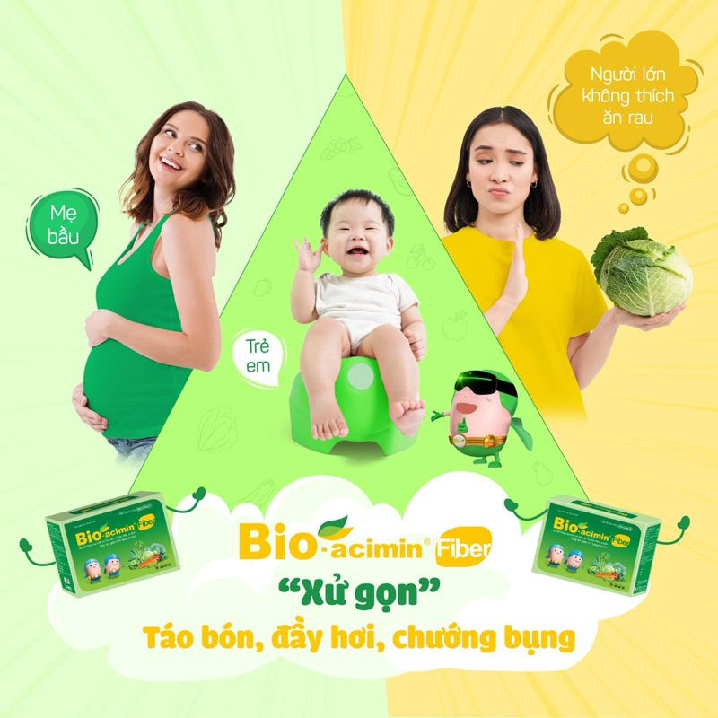 [ MẪU MỚI] MEN VI SINH BIO FIBER giảm táo bón ở trẻ hộp 30 gói ( bio ...