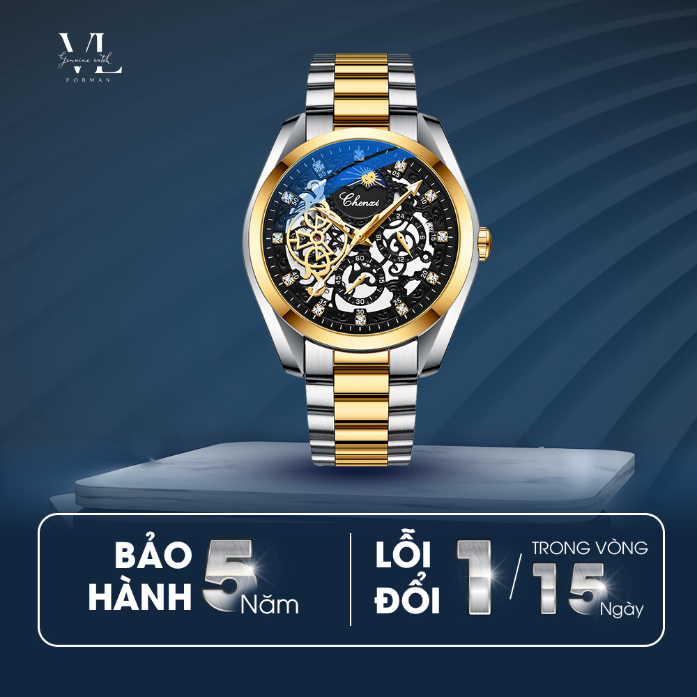 Đồng Hồ Cơ Nam Dây Thép Cao Cấp Chính Hãng Chenxi CX8811 Lộ Cơ Sang Trọng Lịch Lãm | Shopee Việt Nam