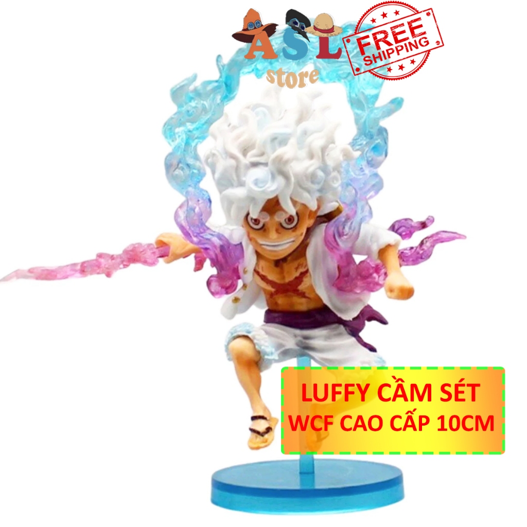 Mô Hình One Piece Luffy Gear 5 cầm sét WCF Cao Cấp - Cao 10cm - 1 sét ...