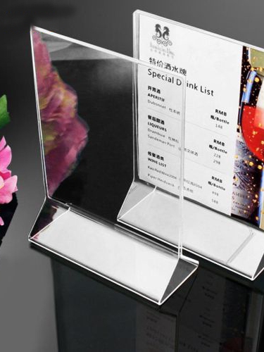 Standee Menu Mica A4, Menu để bàn A5, A6 Đế lùa 02 mặt, Mica Đài Loan ...