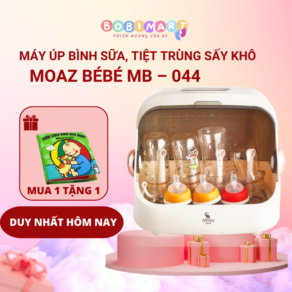 Máy Úp Bình Sữa Tiệt Trùng Sấy Khô Tia UVC Moaz Bebe MB044 , BiBoMartOffical Bảo Hành Chính Hãng ...