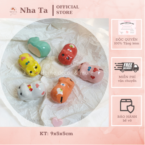 Heo mini tiết kiệm, heo sứ bé xíu dễ thương nhét tiền nhét vàng nhiều ...