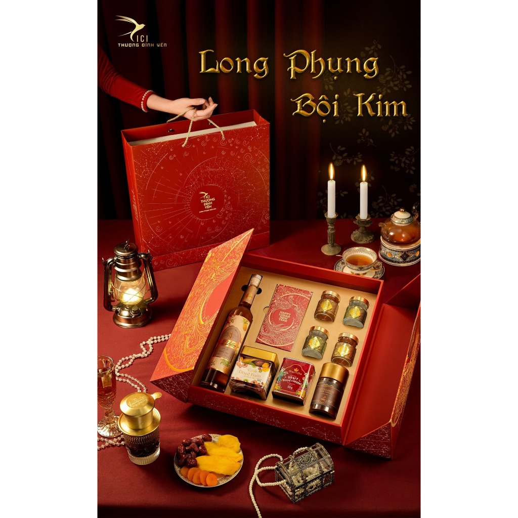 [Set quà tết - Chính Hãng Cty] CiCi Thượng Đỉnh Yến - Long Phụng Bội ...