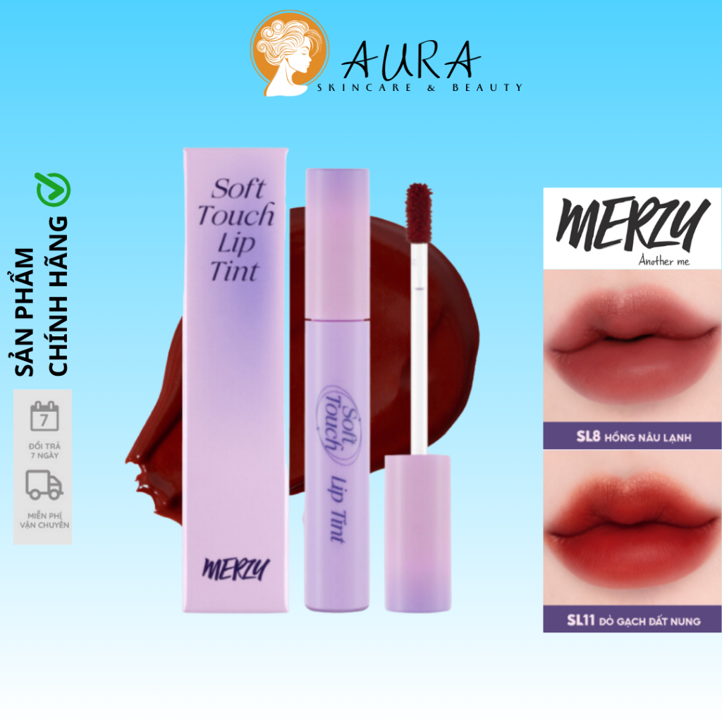 [Ver 2] Son Kem Siêu Lì, Siêu Mịn Môi Merzy Soft Touch Lip Tint 3g Hàn Quốc | Shopee Việt Nam