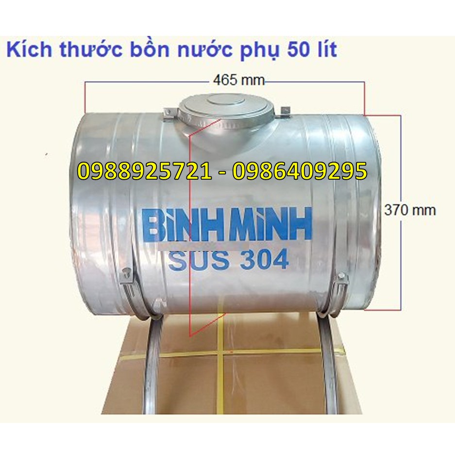 Bồn nước phụ nước nóng năng lượng mặt trời, bình phụ inox 304 50l | Shopee Việt Nam
