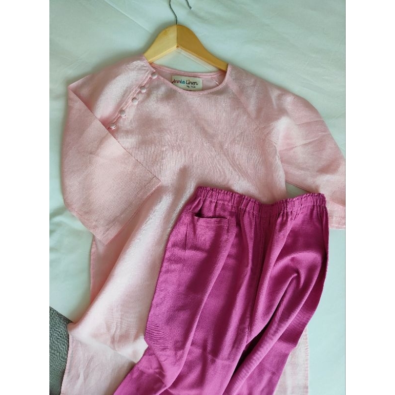 Áo dài Tết Linen form suôn rộng dáng xưa cúc bọc Annle | Shopee Việt Nam