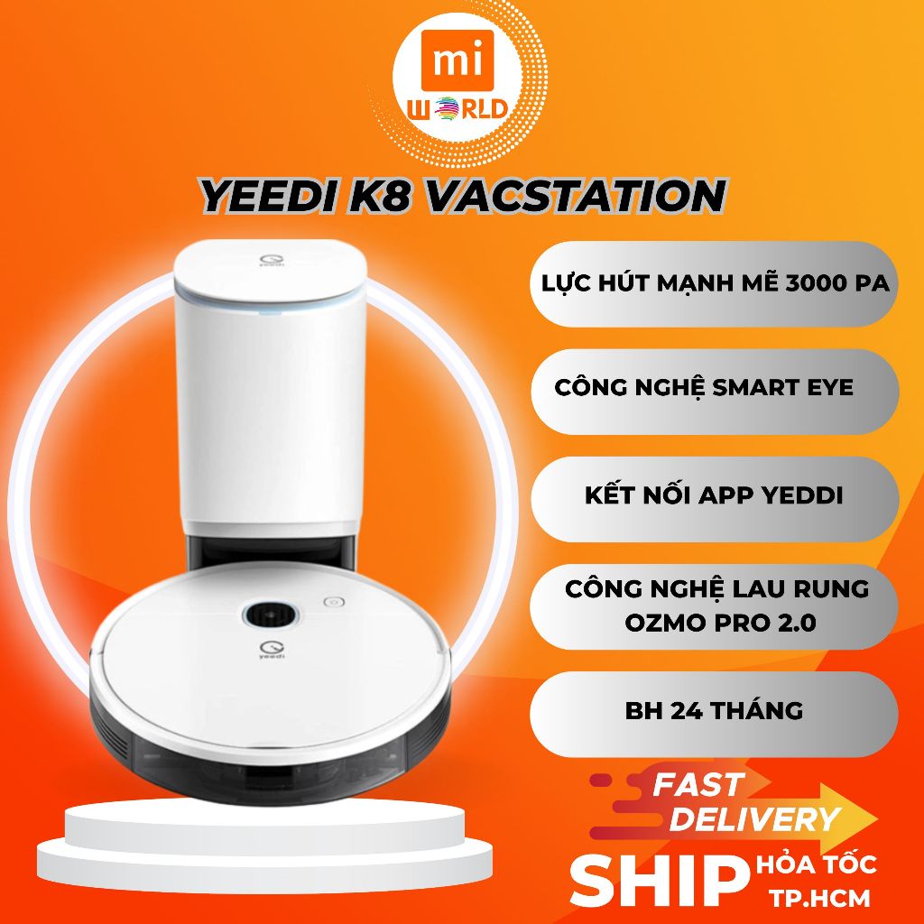 Robot Hút Bụi Lau Nhà Yeedi K8 vacstation- Tự động đổ rác | Shopee Việt Nam