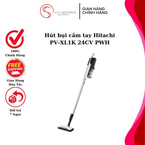 Máy hút bụi cầm tay Hitachi PV-XL1K 24CV PWH, Hàng chính hãng | Shopee Việt Nam
