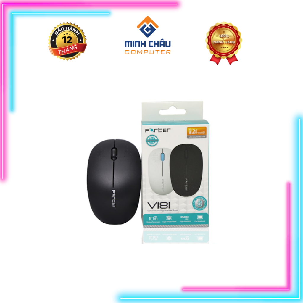 Chuột không dây Forter V181 Bảo hành chính hãng 12 Tháng | Shopee Việt Nam