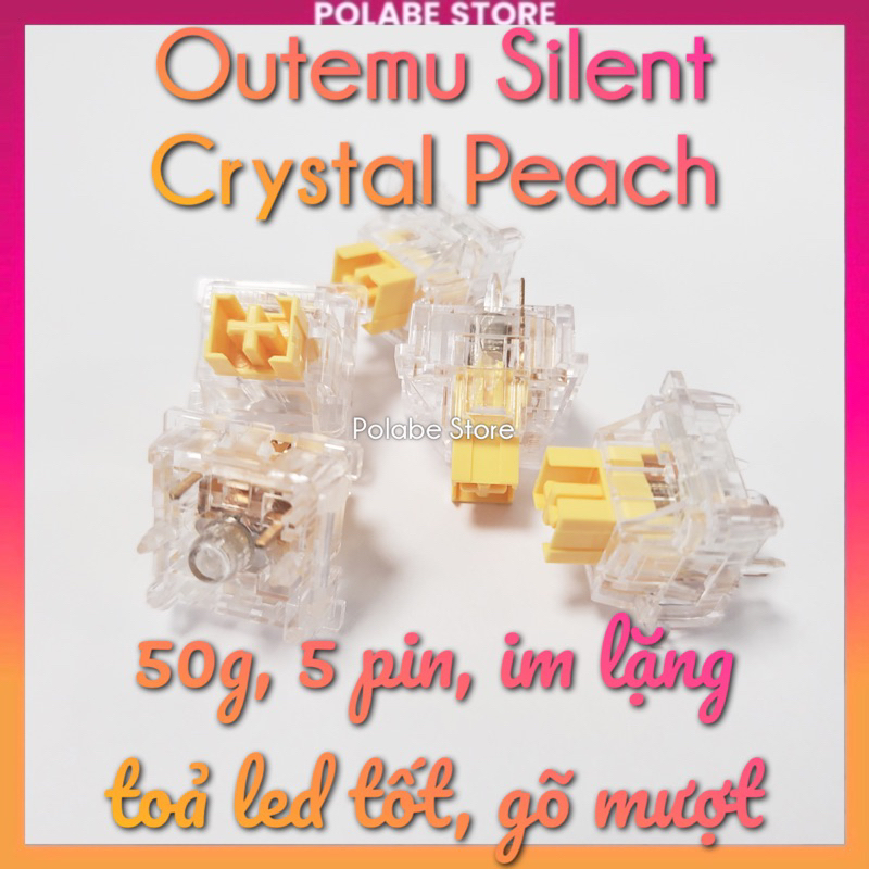 OUTEMU SILENT peach V3 linear switch bàn phím outemu silent white gray yellow tactile switch ...