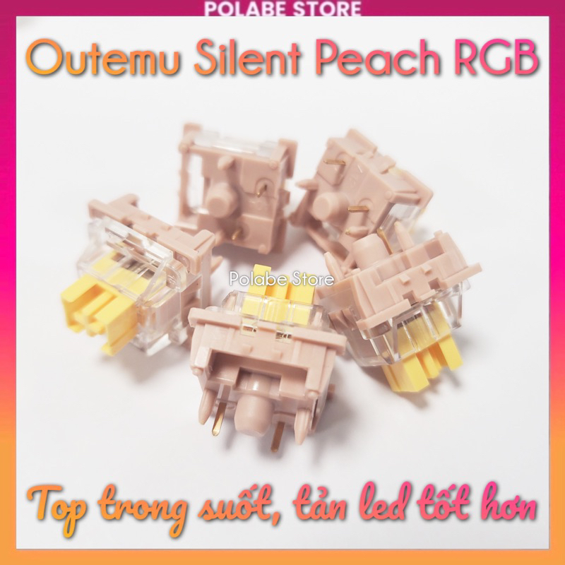 Công tắc OUTEMU SILENT peach linear switch bàn phím outemu silent white gray yellow tactile ...