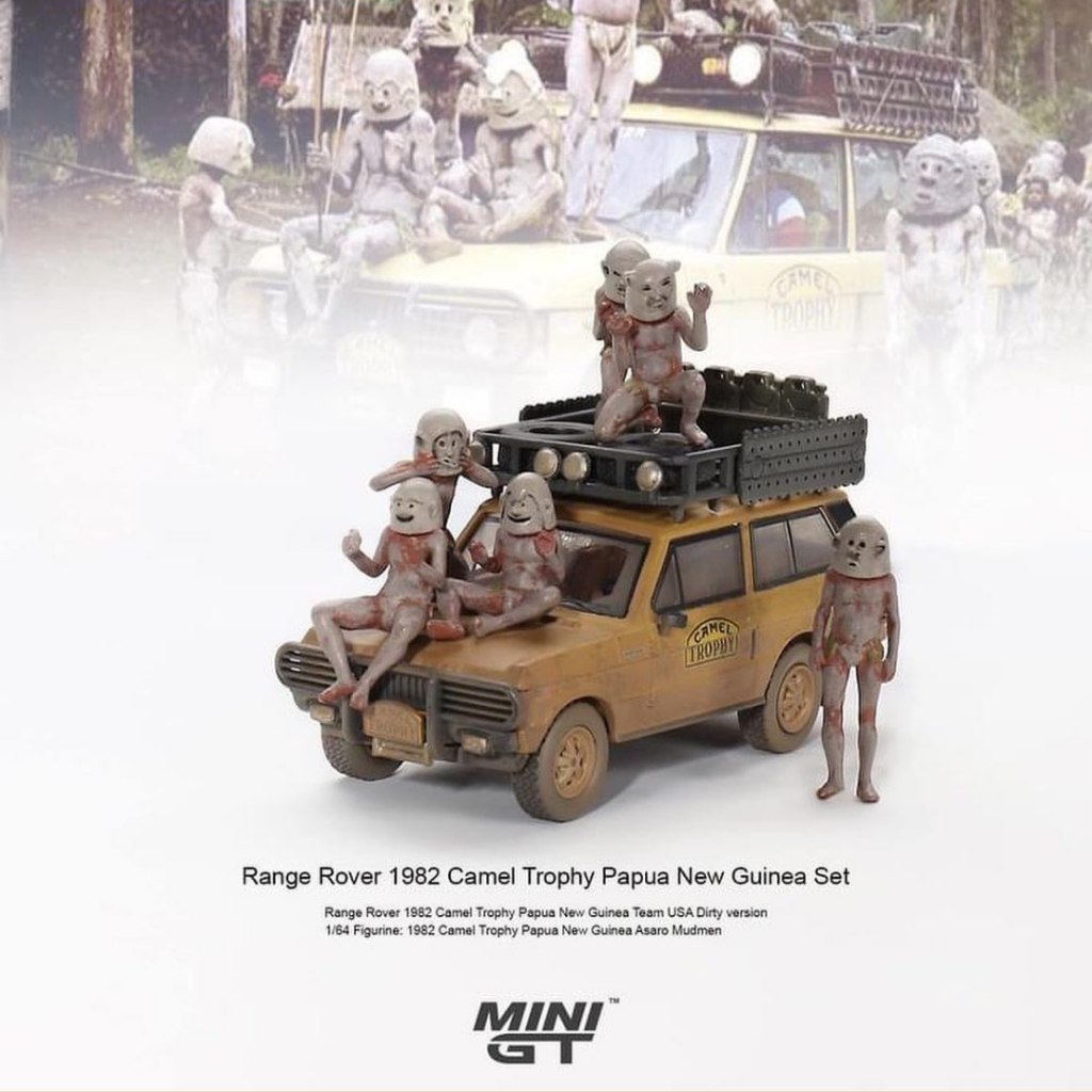 MÔ HÌNH 1:64 MINI GT - Range Rover 1982 Camel Trophy Papua New Guinea ...