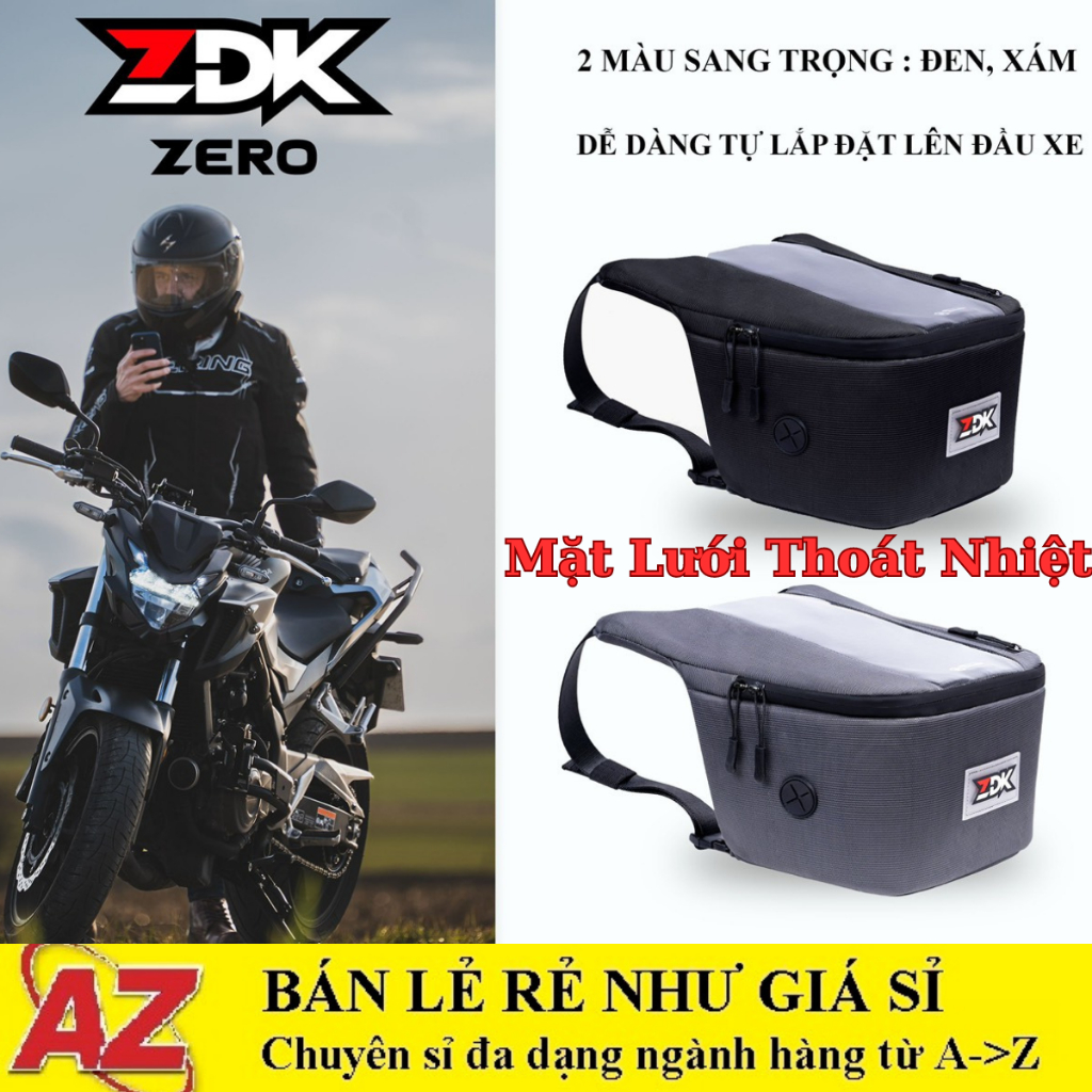 Túi Treo Đầu Xe Máy ZDK Zero Hàng Cao Cấp, Thoát Nhiệt Điện Thoại | Shopee Việt Nam