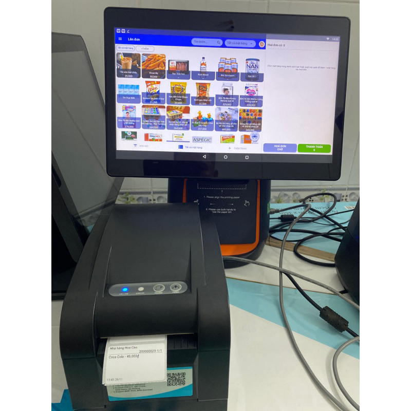 Combo máy pos Sunmi T1 và máy in tem xprinter 350B | Shopee Việt Nam
