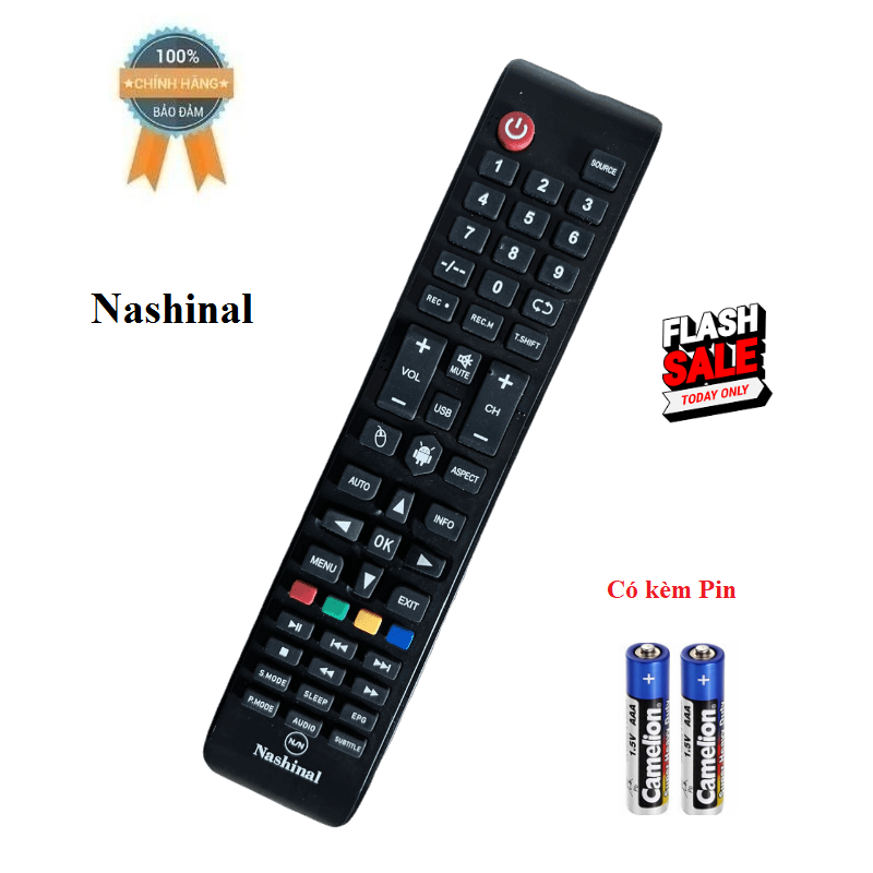 Remote Điều khiển tivi Nashinal cũ bóc máy hàng chính hãng theo TV Tặng ...