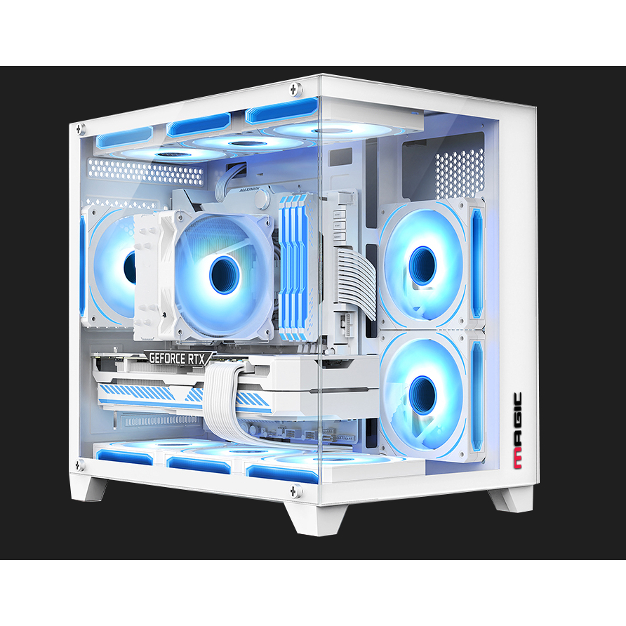 CASE MAGIC AQUA-M ULTRA Plus WHITE (M-ATX) | Shopee Việt Nam