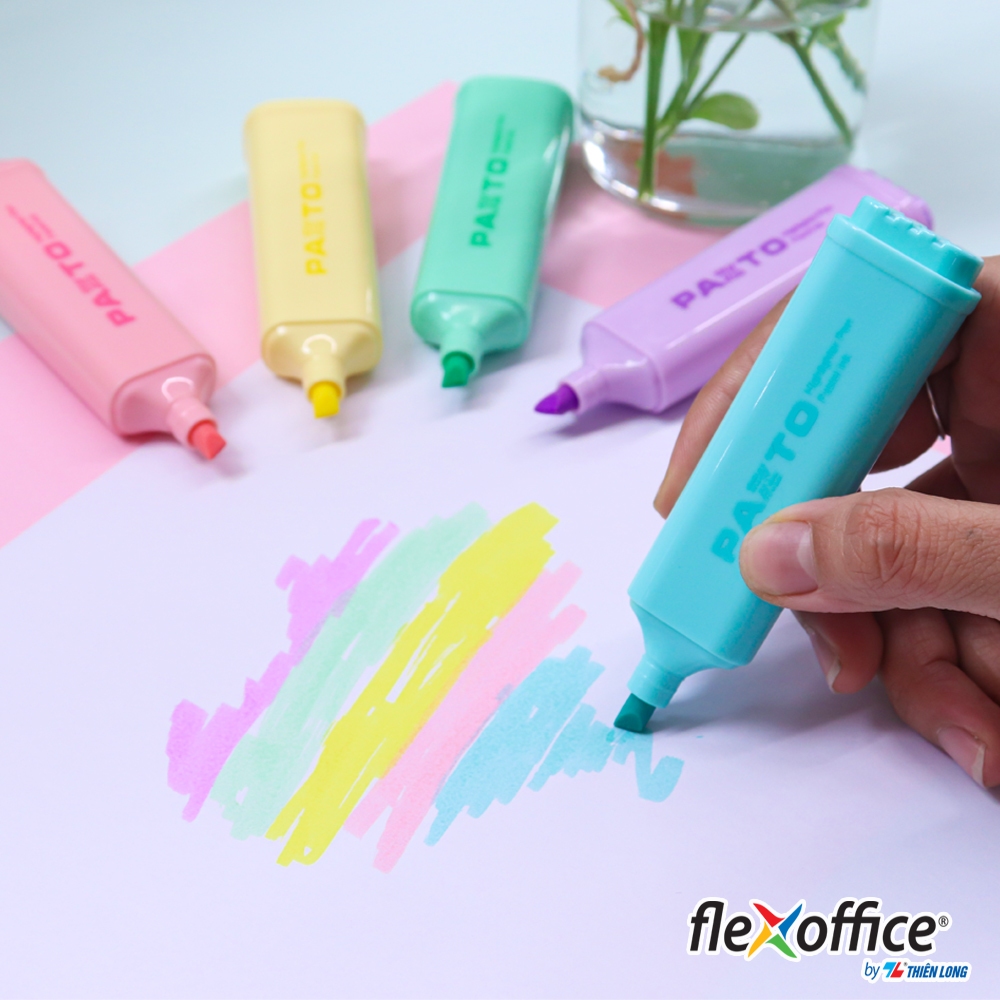 bút nhớ dòng highlight Thiên Long Pazto màu pastel FO-HL009 | Shopee ...