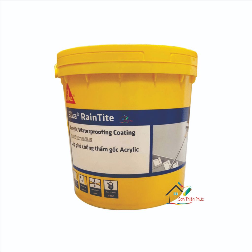 Sika ® RainTite Chính Hãng (thùng 4kg). Sơn chống thấm tường ngoài. | Shopee Việt Nam