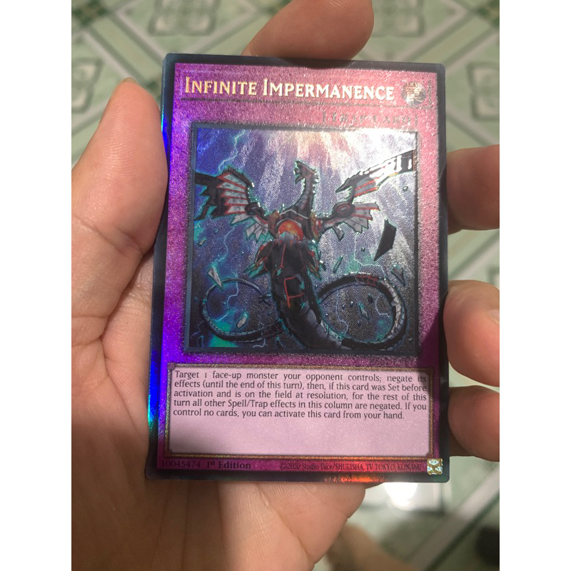Thẻ Bài Yu-Gi-Oh! UK RA01-EN075 Infinite Impermanence | Shopee Việt Nam
