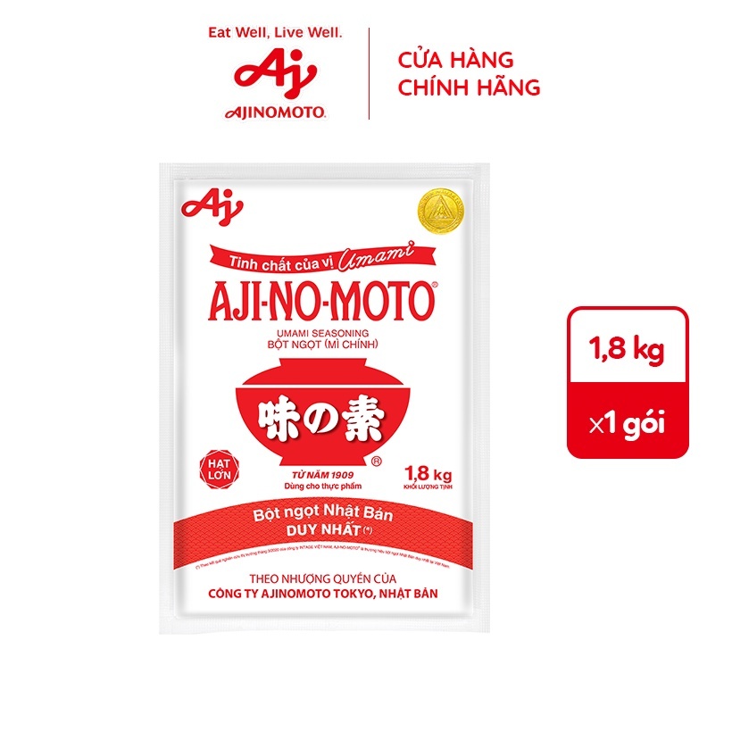 Bột Ngọt (Mì Chính) AJI-NO-MOTO Hạt Lớn 1.8kg/Gói | Shopee Việt Nam