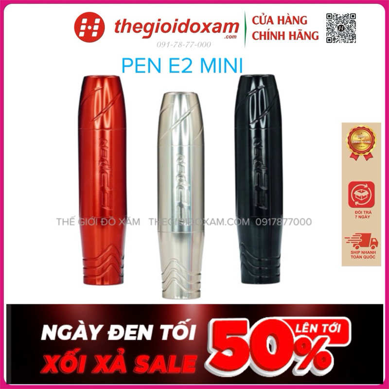 Máy pen mini E2 [CHÍNH HÃNG, LỖI 1 ĐỔI 1] dòng máy pen logo dập trìm ...