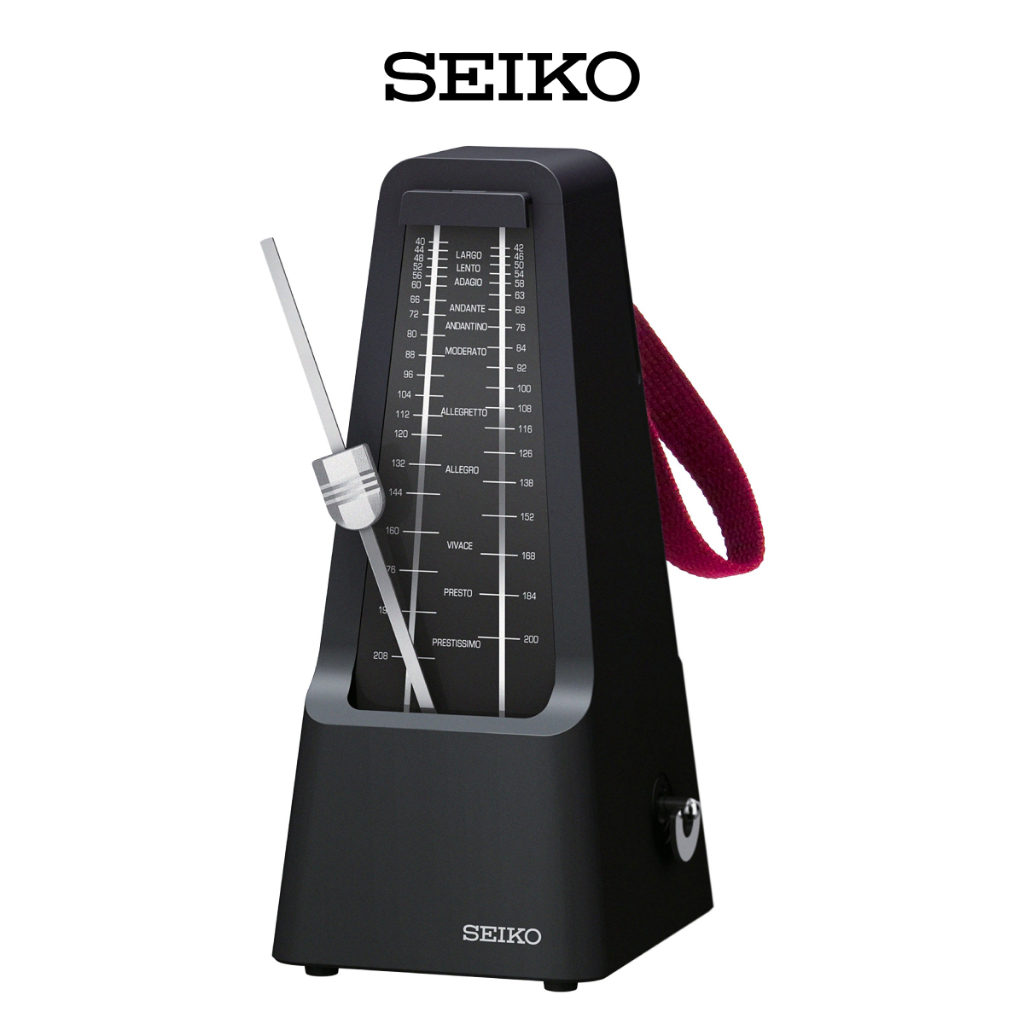 Máy đếm nhịp, metronome - Seiko SPM400 (Black) - Đập nhịp cơ học (mechanical), Đa năng, Dành cho ...