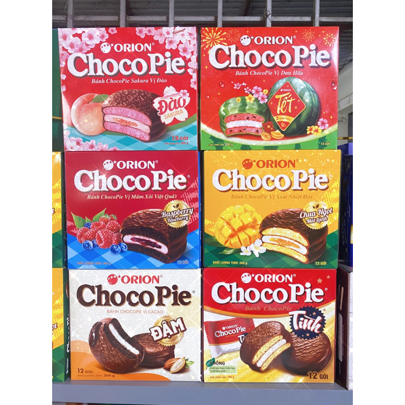 Bánh Chocopie nhiều vị tự chọn hộp 360g | Shopee Việt Nam