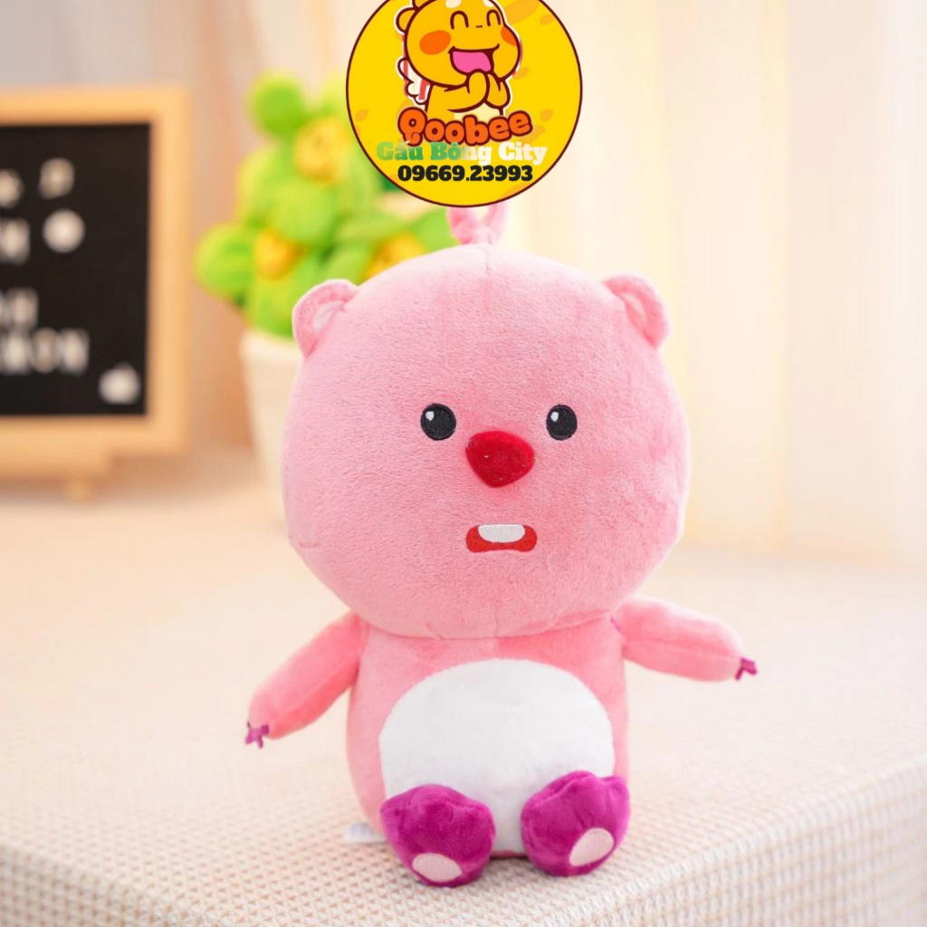 Gấu Bông Loopy Pororo Friend Hải Ly Hồng Đồ Chơi Nhân Vật Hoạt Hình Gấu ...