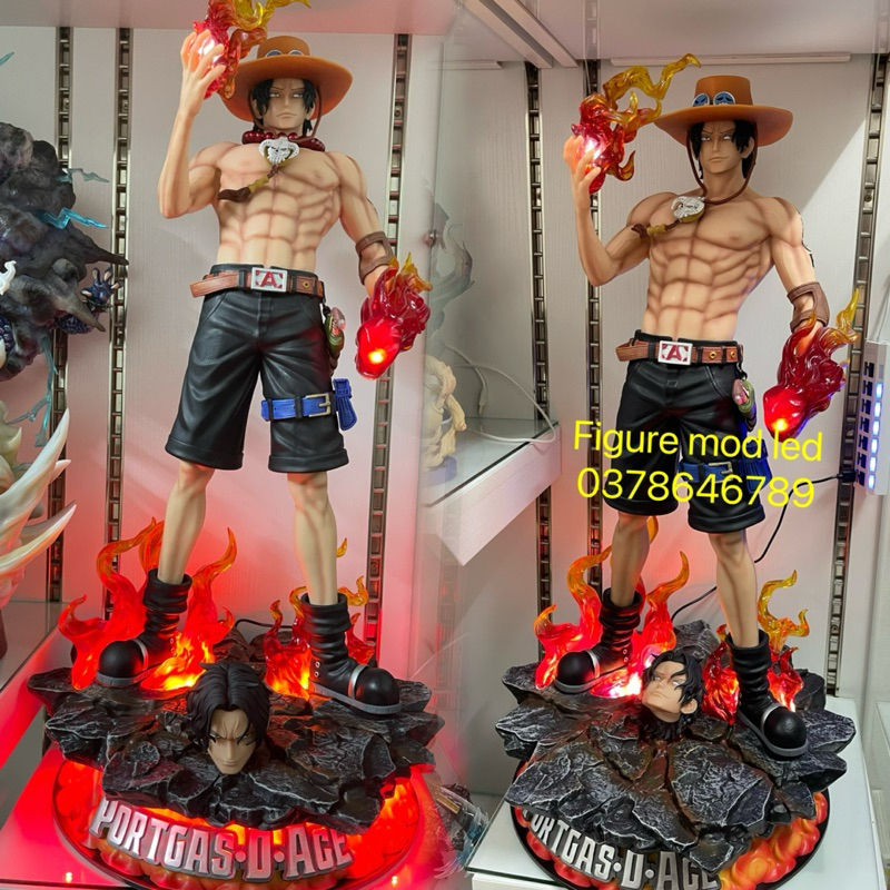 [FIGURE MOD LED] ACE HOẢ QUYỀN 70CM | Shopee Việt Nam