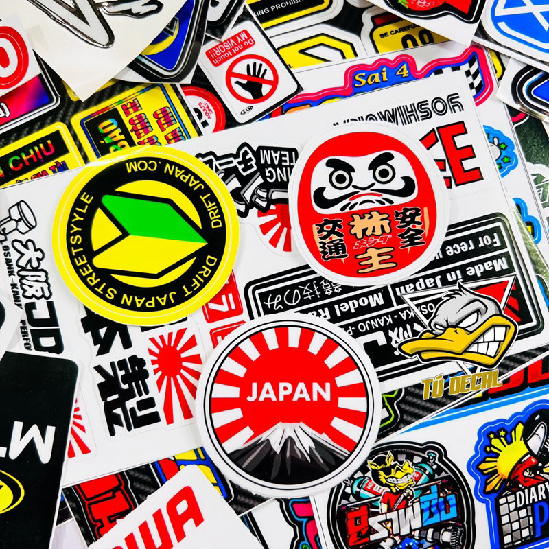 Tem Sticker Logo JDM Dán Trang Trí Xe Máy, Laptop, Điện Thoại, Nhiều Vị ...