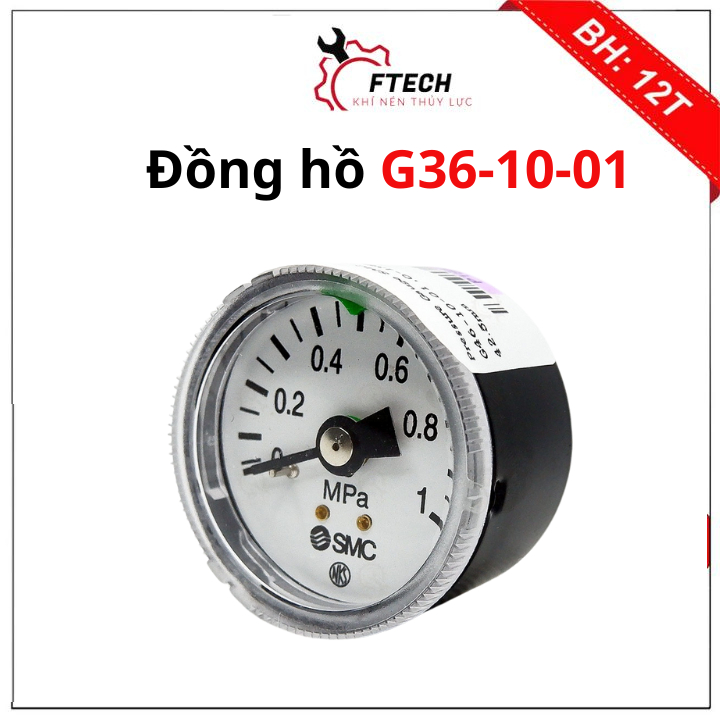 Đồng hồ áp suất (SMC) G36-10-01/G36-04-01/G43-02-01/G43-10-02 | Shopee Việt Nam