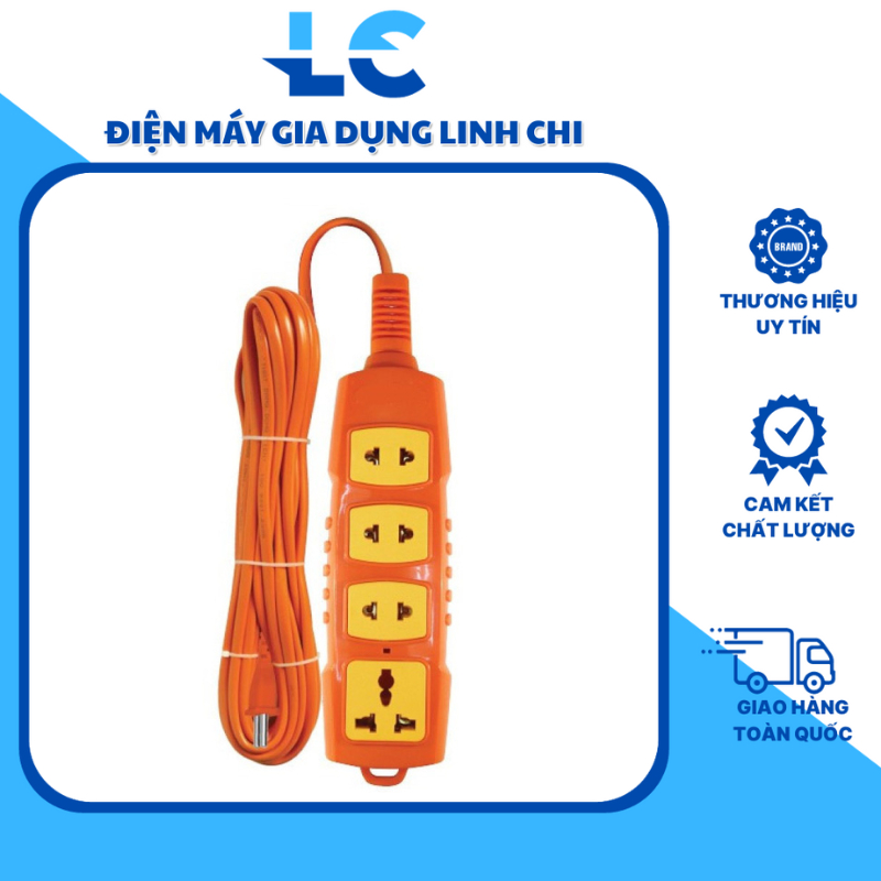 Ổ Cắm Điện Sunny Màu Cam Chịu Tải Lớn 4500W Lõi Sứ Chịu Tải Công Nghệ ...