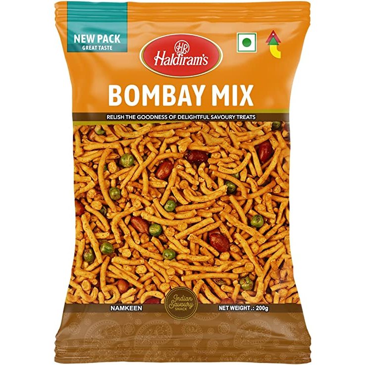 Mixture - Indian Mixture - Indian Snack -Haldiram Bombay Mix (200g ...