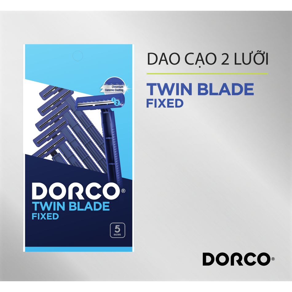 Túi 5 cái dao cạo râu Dorco TD708 màu xanh navy | Shopee Việt Nam