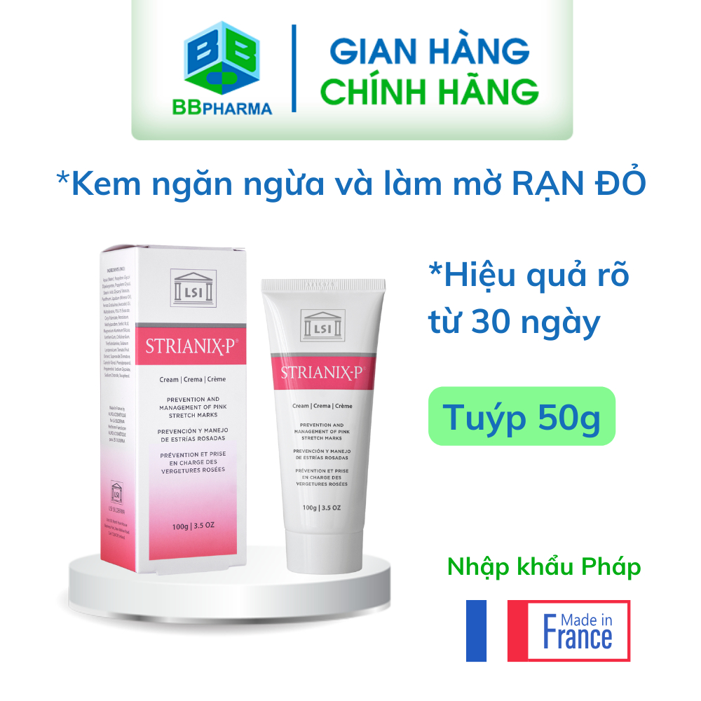 Kem Chống Rạn Da STRIANIX-P 50g Chính Hãng, Ngăn Ngừa Và Làm Mờ Rạn Đỏ ...