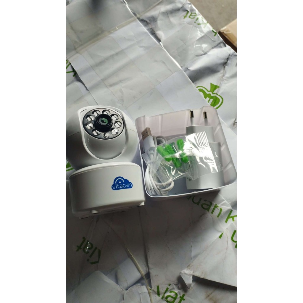 Camera vitacam trong nhà có màu ban đêm C600c 2mpx 2K đàm thoại 2 chiều ...